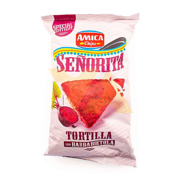 Чипсы кукурузные (начос) со вкусом свеклы SENORITA, AMICA CHIPS, 0,170 ...