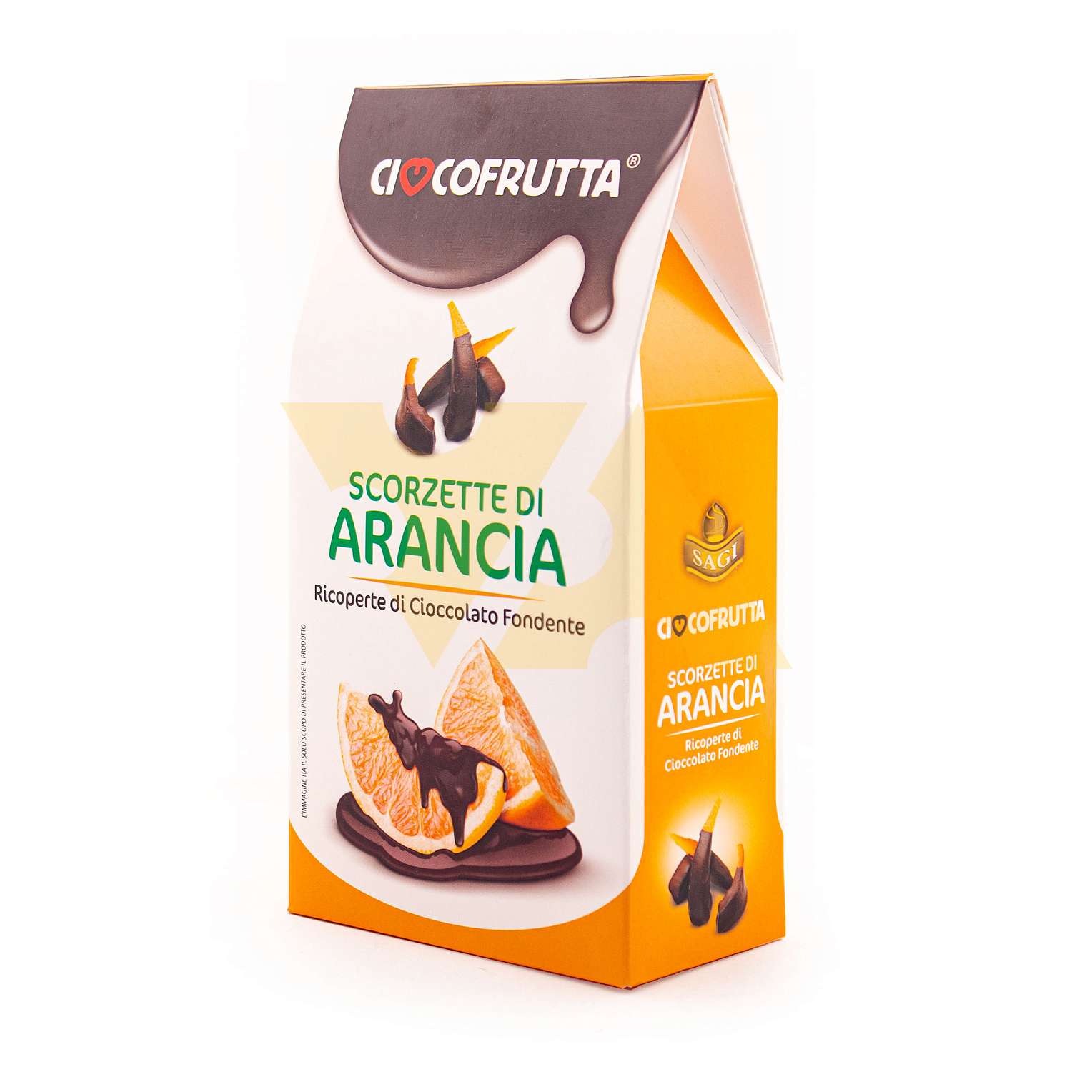 Апельсиновые цукаты в темном шоколаде, CIOCCOFRUTTA, 0,100 кг (карт/кор ...